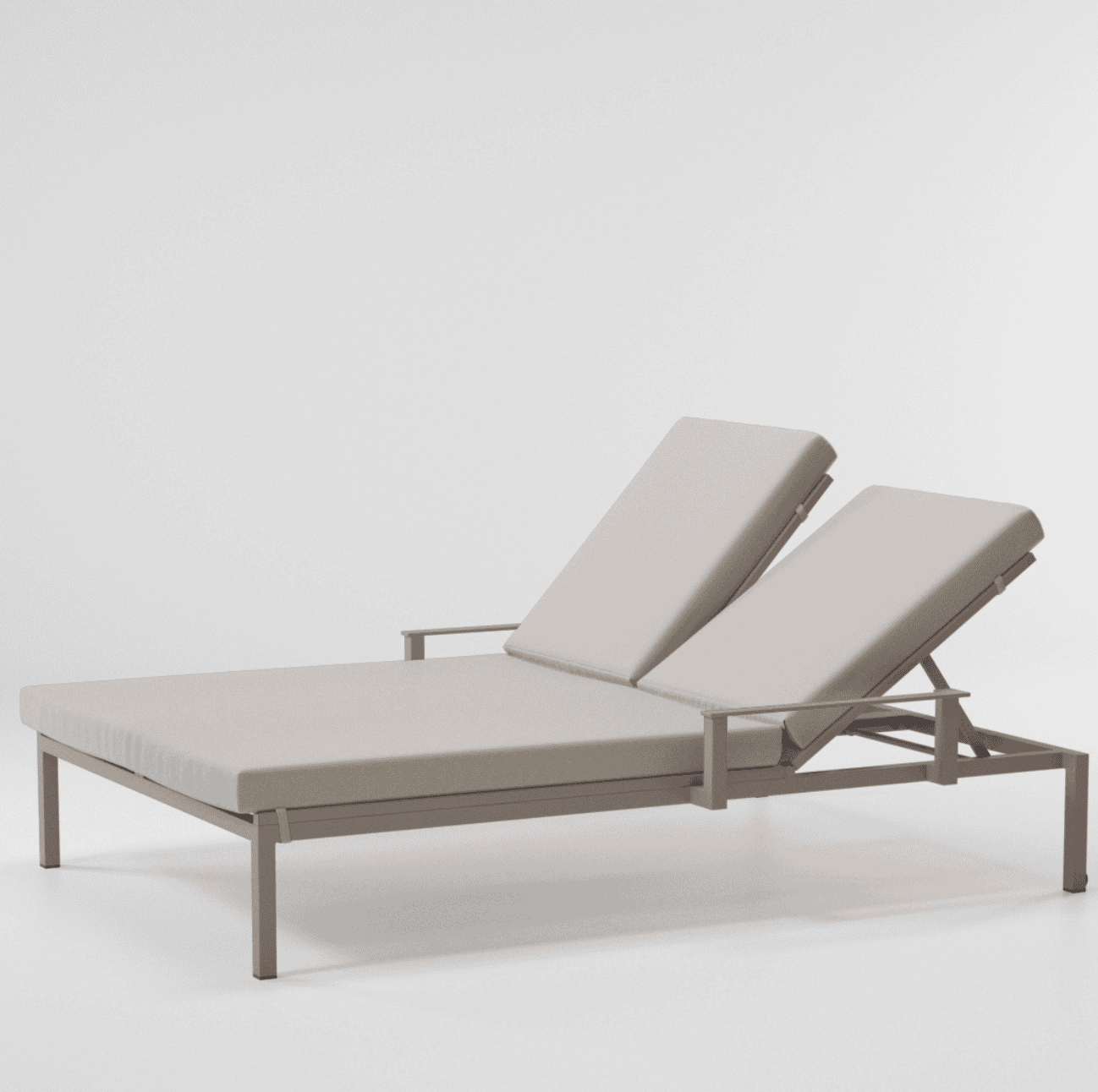 Kettal Landscape Via double deckchair with arms