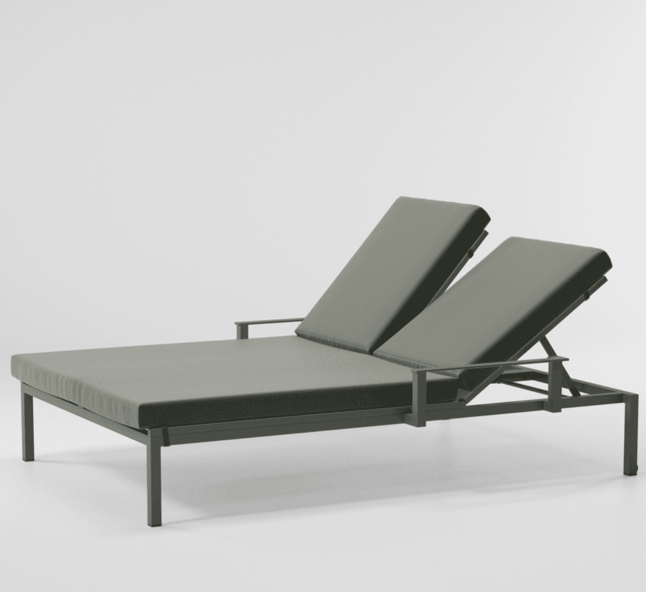 Kettal Landscape Via double deckchair with arms